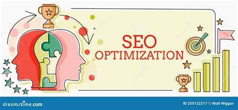 Conceptual Caption Seo Optimizationprocess Of Affecting Online Visibility Of Website Or Page