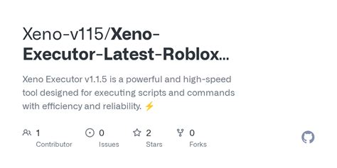 Releases · Xeno V115 Xeno Executor Latest Roblox Executor V1 1 5 · Github