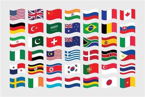 World Country Flags Vector Art Icons And Graphics For Free Download