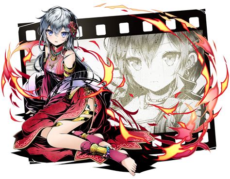 Ucmm Divine Gate Silver Hair Highres 1girl Anklet Barefoot Blue