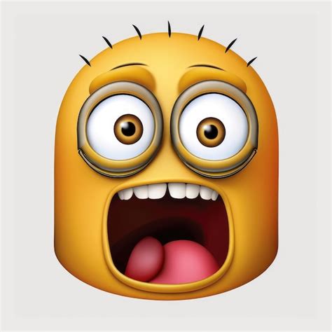 Premium Ai Image Expressive Emoticon Face Funny Emojis With Open