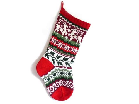 Unique Pattern For Knitted Stockings