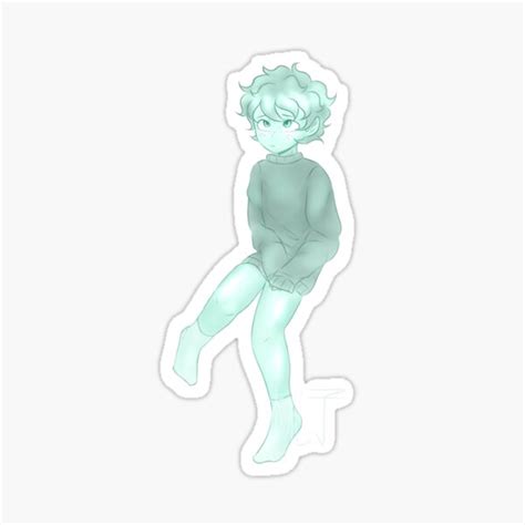 Ghost Midoriya Izuku Sticker For Sale By Momokolove Redbubble