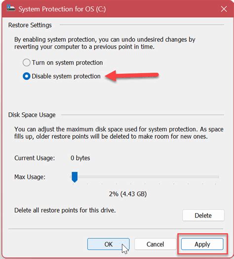 how to enable system protection for drives on windows 11