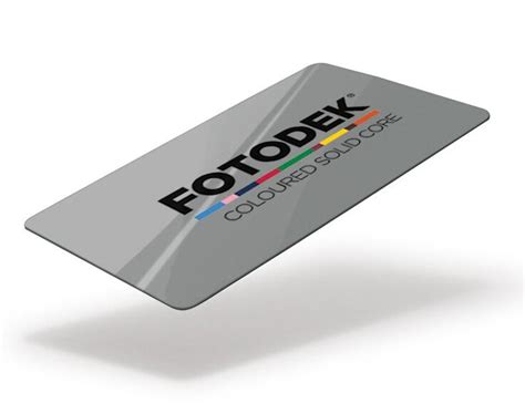 Fotodek Premium Blank Coloured Cards With Solid Core Quicksilver 100