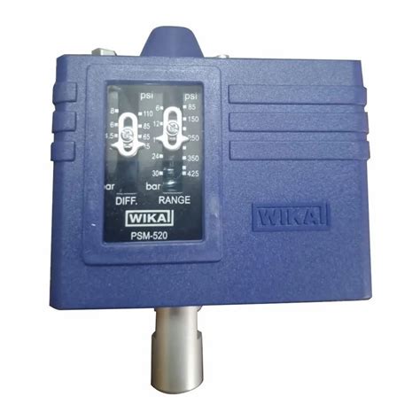 10 Amp Wika Differential Pressure Switches Contact System Type Spdt