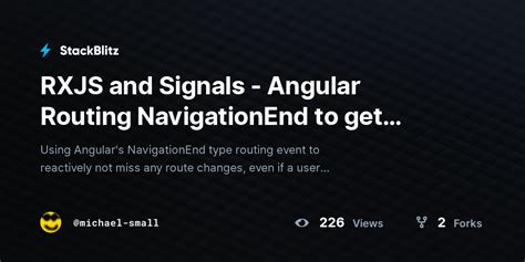 Rxjs And Signals Angular Routing Navigationend To Get Current Route