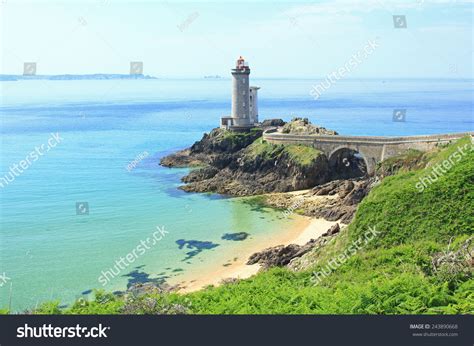 Lighthouse Phare Du Petit Minou At The Roadstead Of Brest Finistere