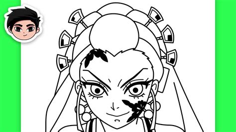 How To Draw Daki Demon Slayer Easy Step By Step Youtube