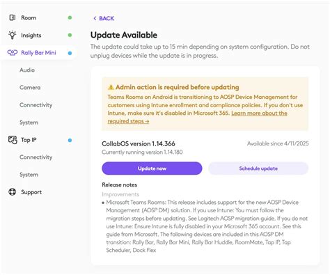 Aosp Device Management Migration For Teams Rooms On Android Early Preview