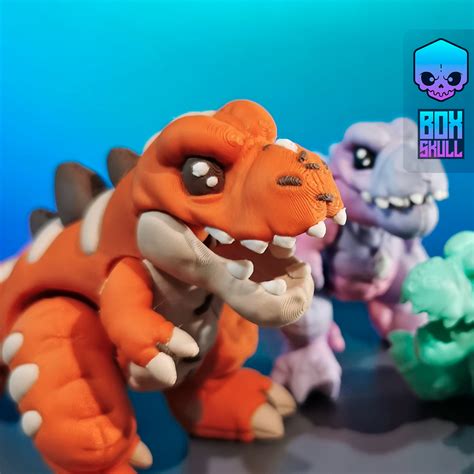 🦖 Stuffed T Rex Flexi Articulated・ 3d File For 3d Printing・cults