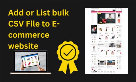 Add Or List Bulk Products Csv File On Ecommerce Store By