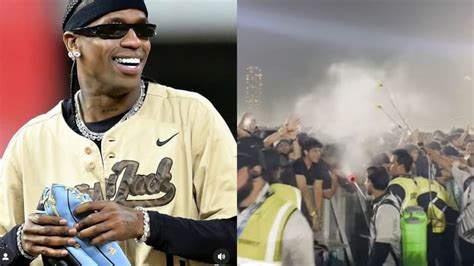 Travis Scottरैपर ट्रैविस स्कॉट के साथ जमकर झूमे फैंस परफॉर्मेंस से