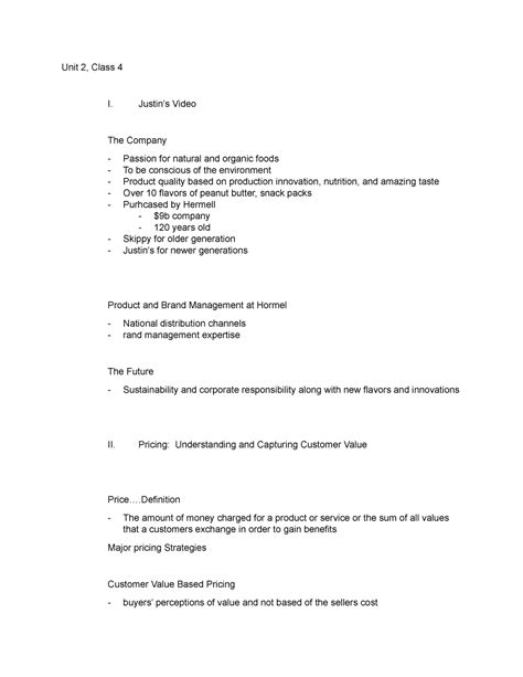 Unit 2 Class 4 Prof Ian Scharf Unit 2 Class 4 I Justins Video