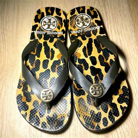 Tory Burch Shoes Tory Burch Flip Flops Faux Leopard Look Great
