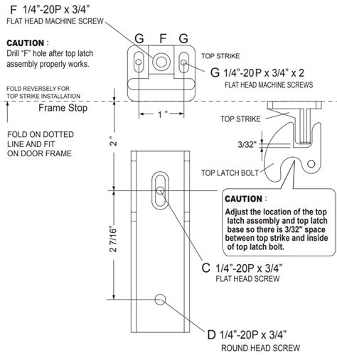 Trudoor Tde 1000v Series Exit Device Instruction Manual