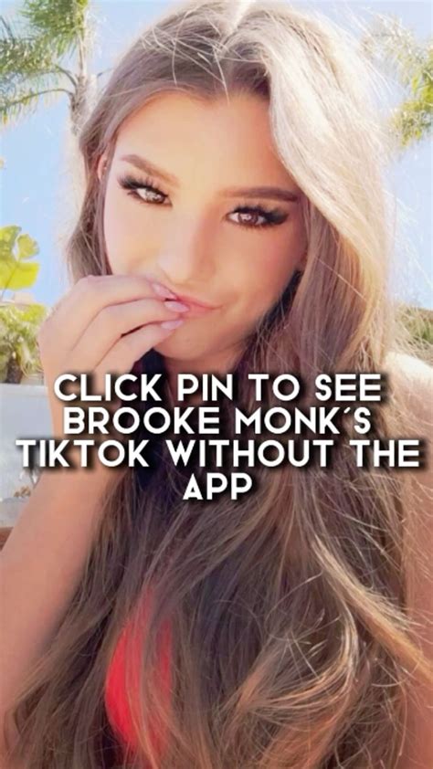 Click The Pin 📌 Tiktok Brooke Monk Good Video Ideas