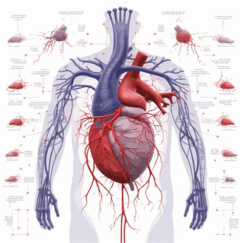 Ilustración Detallada Del Sistema Circulatorio Del Cuerpo Humano