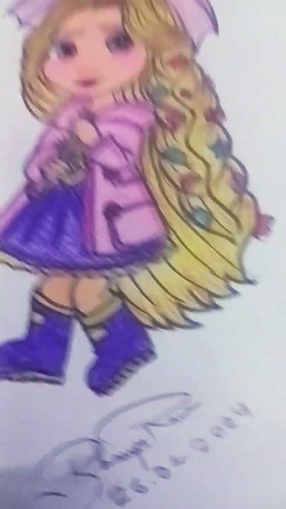 Repunzel Drawing Viral ☺️ Youtube