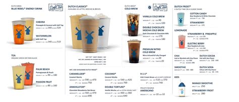 Dutch Bros Menu With Prices December 2025
