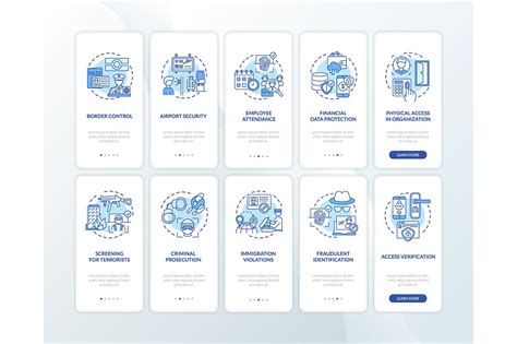 Biometrics Usage Mobile App Pages Templates And Themes ~ Creative Market