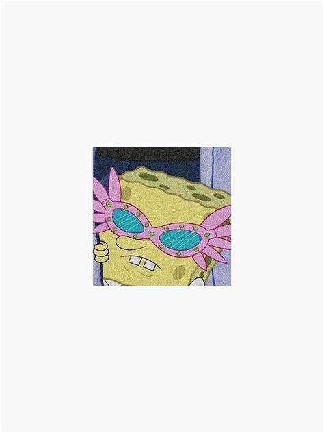 Classy Spongebob Sticker For Sale By Zzoeleighh Redbubble