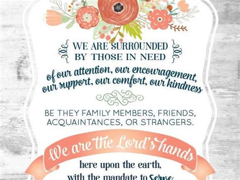 We Are The Lords Hands Inspirational Quote By Thomas Etsy