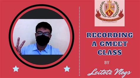 Recording A Gmeet Class Youtube