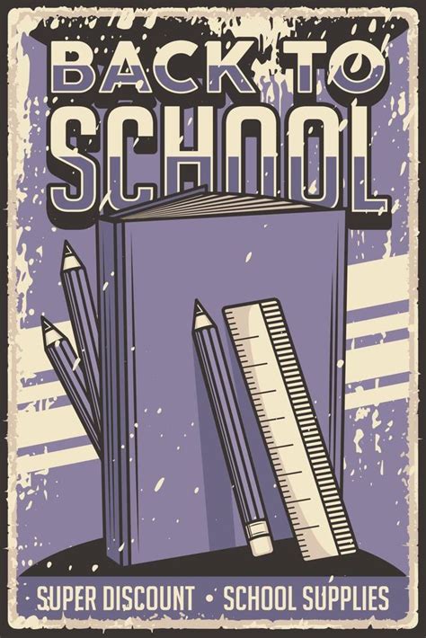 School Poster Art Style