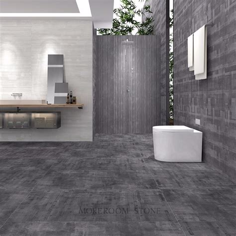 Dark Grey Rustic Porcelain Tile Cement Texture Rustic Tile And Matte Tile