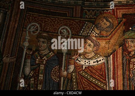 Arrival Of Relics Of Saint Mark Byzantine Mosaic On The Facade Of