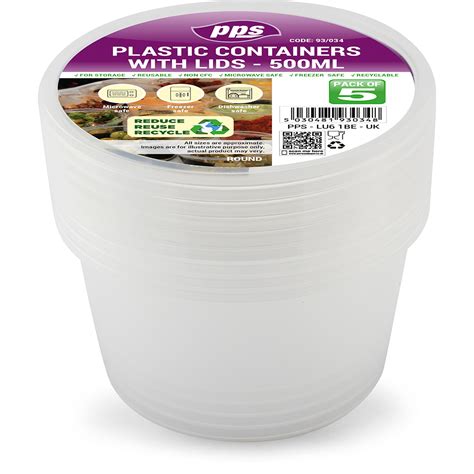 Round Plastic Containers Sainsburys Home 14l Klip Lock Round Storage