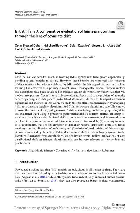 Pdf Is It Still Fair A Comparative Evaluation Of Fairness Algorithms Through The Lens Of