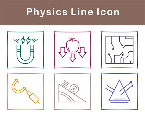 Physics Vector Icon Set Vector Art At Vecteezy
