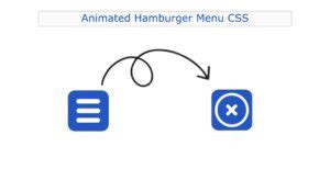 Animated Hamburger Menu Using HTML CSS Free Code