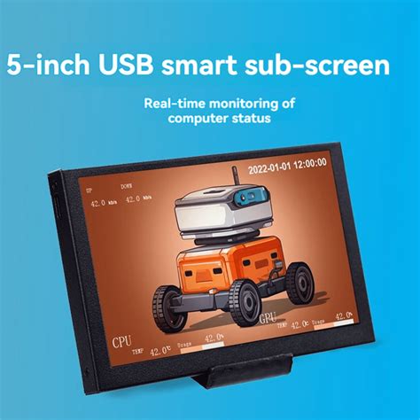5 Inch Usb C Sub Screen Chassis Ips Computer Sub Screen Graphics Card