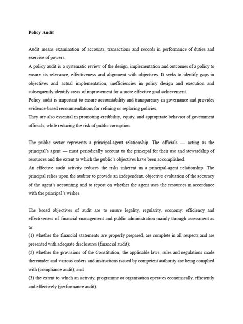 Policy And Gender Audit Guide Pdf Economies
