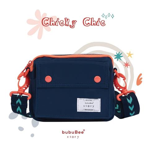Bububee Chicky Chic Navy Blue Womens Fashion Bags And Wallets Cross