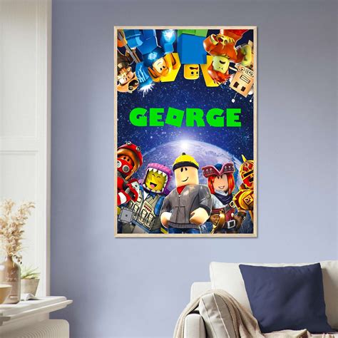 Roblox Game Poster Game Poster Video Game Poster Full Size Poster