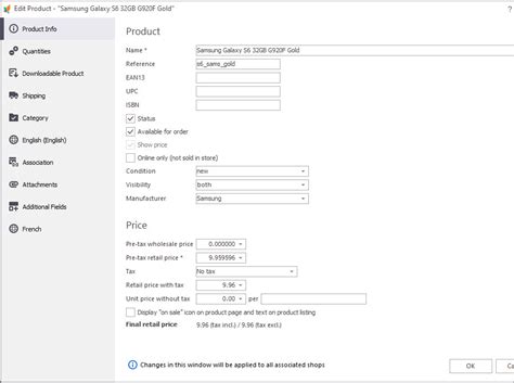 PrestaShop Product Management Basic Operations