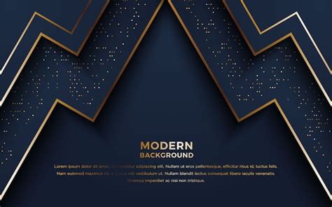 Premium Vector Abstract Luxury With Overlap Layer And Golden Shape