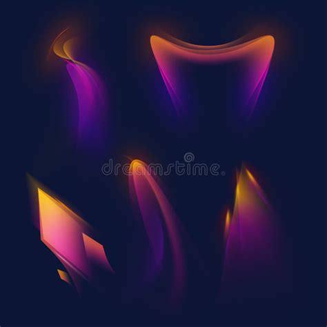 Aurora Borealis Design For Device Screen Wallpaper Stock Illustration Illustration Of Circle