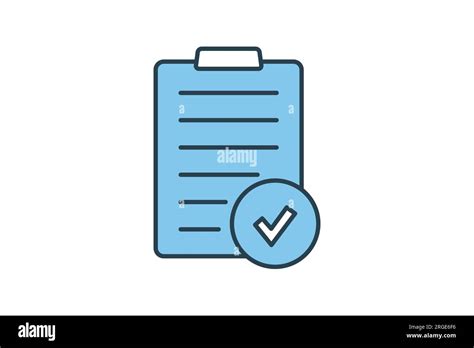 survey icon icon related to survey flat line icon style simple