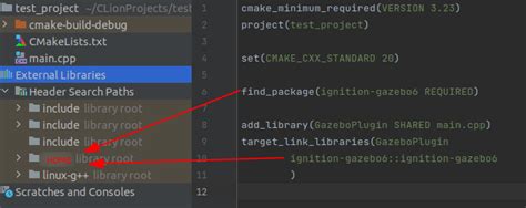Including Ignition Gazebo Package Adds Home Directory To Search Path In Clion Issue