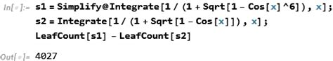 Calculus And Analysis Simple Integral That Becomes Extremely Complicated Through A Small