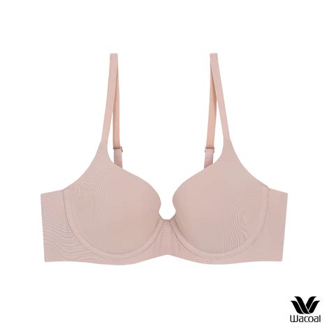 Wacoal Seamless Bra Has 8 Mm Thin Sponge Padding Model Wb5p32 Beige