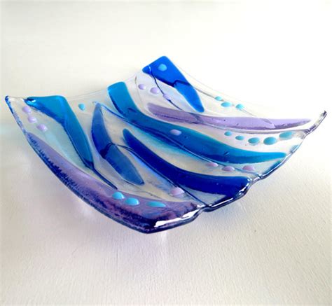 Reflections Fused Glass Bowl Roxydennyglass