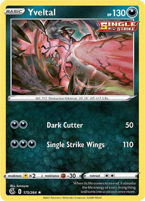 Yveltal 175 Prices Pokemon Fusion Strike Pokemon Cards