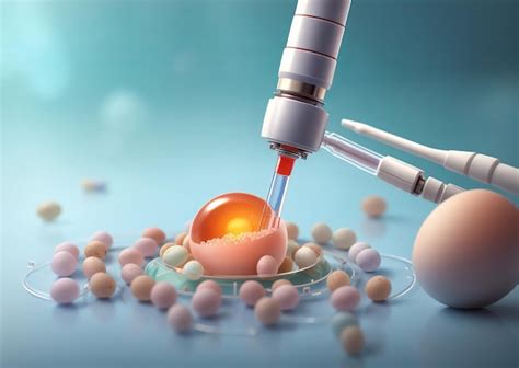 Premium Ai Image Ivf In Vitro Fertilisation Fertilized Egg Cell