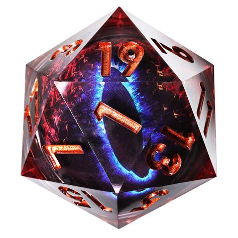 50mm Brown Dragon Eye 20 Sided Dandd Dice Dice Of Dragons